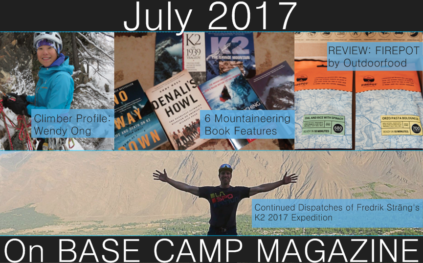 July 2017 Features on Base Camp Magazine | Base Camp Magazine